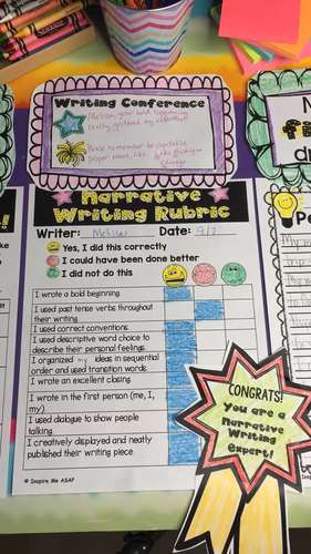 Small Moments Personal Narrative by Inspire Me ASAP | TpT