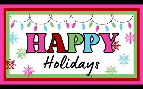 Christmas Editable Daily Slides - Preppy & Bright by EDventures with AK