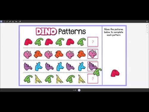 Dinosaur Math Numbers 1-10 | Digital Easel Activity + Printable Worksheets