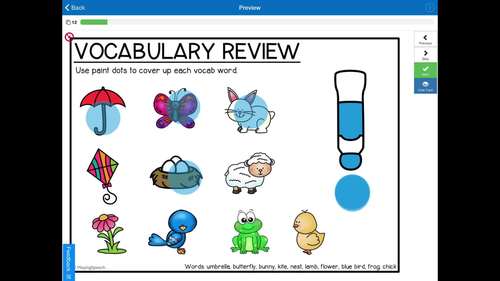 Spring Vocabulary I Spy Boom Cards (Distance Learning) by PlayingSpeech