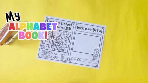 Letter of the Week Worksheets | My Letter R Mini Booklet by Kids Burrow