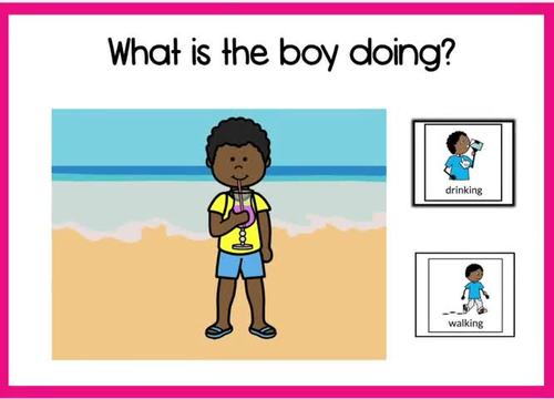 Expanding Utterances (Subject + Verb + Object) with Summer Action Verbs ...