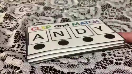 EDITABLE Name Practice Bin - Skills for ECE and SPED by Just Add Visuals