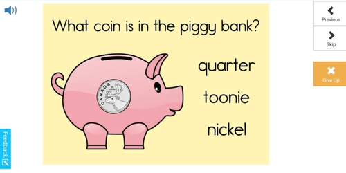 U.S. Coins Review Digital Task Cards with BOOM Cards for Kindergarten