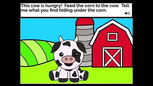 Feed the Cow – Initial /k/ Articulation | Interactive Speech Activity