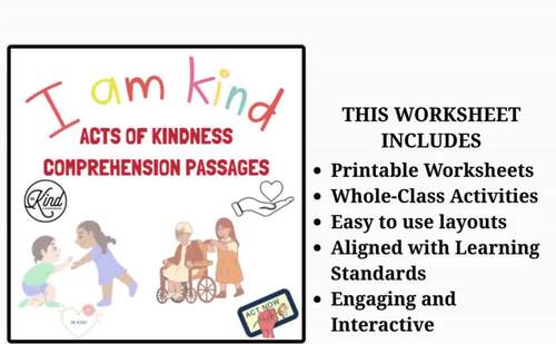 KINDNESS STARTS WITH ME COMPREHENSION PASSAGES (Grade 2-6) by Learnwith ...