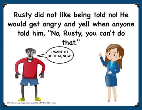 Accepting NO - Social Skills Behavior Story - SEL by Mr Tom's ABA Lessons