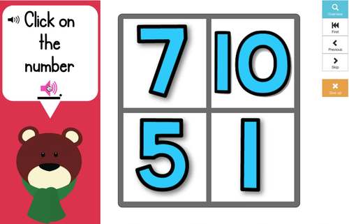 BUNDLE | Number Recognition 0-20 | Digital BOOM CARDS™ | Winter Theme