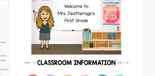 Digital Buttons for Schoology Distance Learning Pom Pom Color Scheme