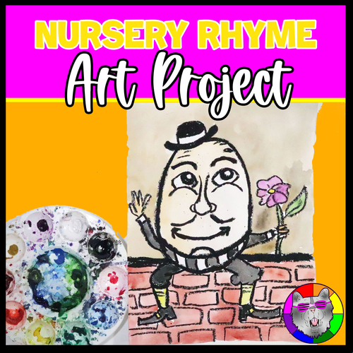 Art Lesson: Humpty Dumpty Inspired Nursery Rhyme Art Project Tutorial