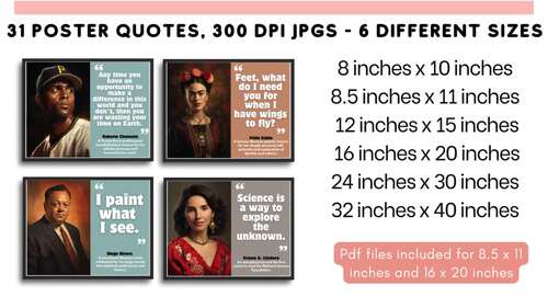 Latinx Hispanic Heritage Month Bulletin Board 31 Inspirational Quote ...