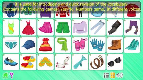 Clothes 20in1 (PowerPoint) by Language Stuff | Teachers Pay Teachers