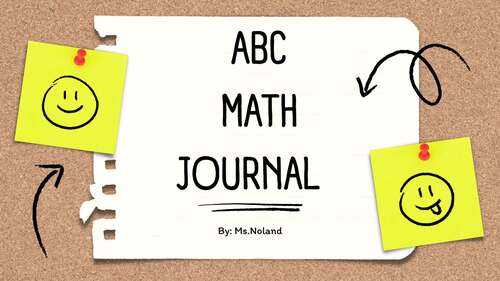 Math Vocabulary Journal by Shallon Noland | TPT