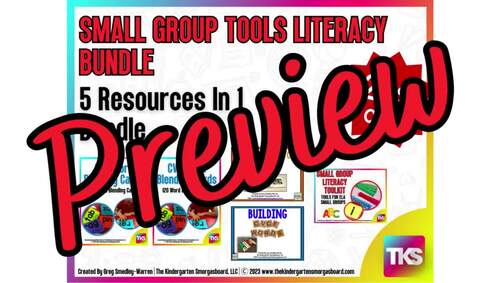 Small Group Tools Literacy Bundle by Kindergarten Smorgasboard | TPT