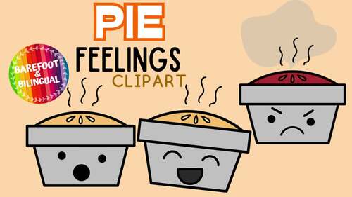 Thanksgiving Pie Emotions Clipart | Feelings Clipart for SEL Activities