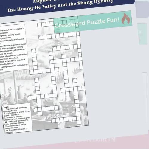 HSS 6.6.1 Puzzle Pack: Huang-He Valley & the Shang Dynasty Foundations