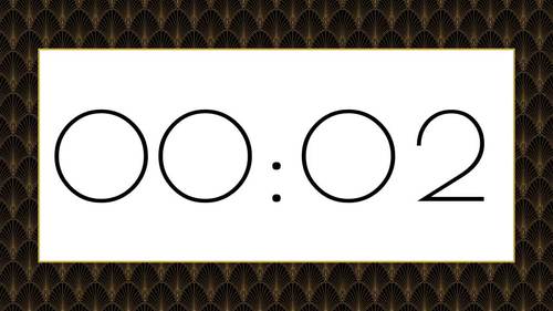 30 ART DECO (B) Video Countdown Timers - For PowerPoint, Google Slides ...