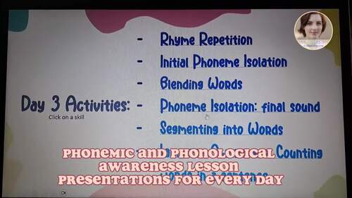 Phonological & Phonemic Awareness Lesson Presentations/Week 2 by Miss ...