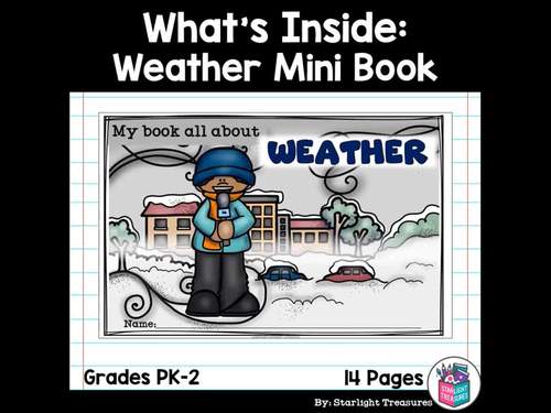 Weather Mini Book for Early Readers by Starlight Treasures | TPT