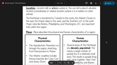 Mini Unit | Northeast Region | Lessons | Worksheets by Mrs Martinson
