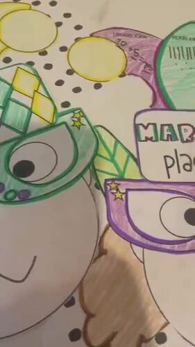 Mardi Gras Math Place Value Craft by The Teaching Diva Corner | TPT