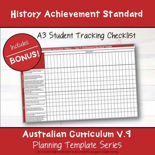 V9 Australian Curriculum HISTORY ACHIEVEMENT STANDARD CHECKLISTS – Year 7