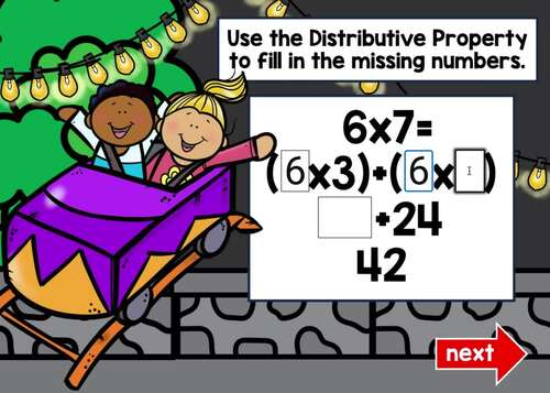 Distributive Property of Multiplication Boom ™ Cards Digital Math ...