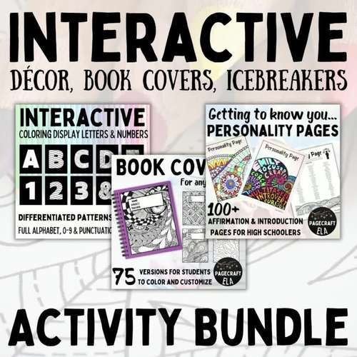 Interactive Creative BUNDLE | Color & Decorate Classroom, Books ...