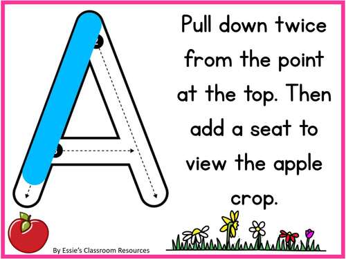 upper case letter formation