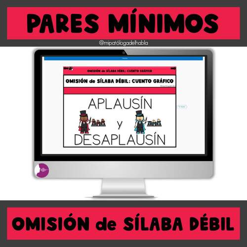 Pares Mínimos Omisión de Sílaba Débil Weak Syllable Deletion Minimal ...