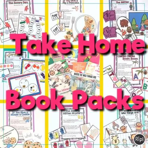 Take Home Book Packs with Book Extensions | Book Companions for ...