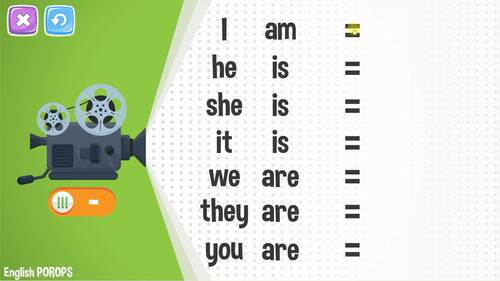 Verb To Be (am is are)/Interactive PowerPoint Games/Presentations ...