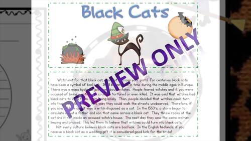 Halloween Reading Task Cards Bundle: Main Idea, Inferences, and Compare ...