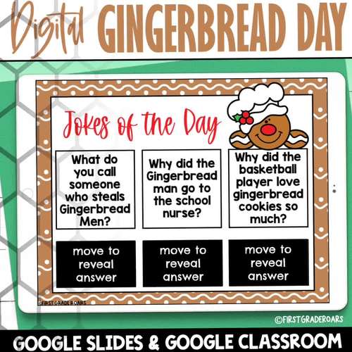 Christmas Holiday Digital Gingerbread Day Activities | Distance ...