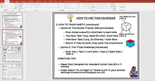 2027 Calendar Behavior Chart Reading Log Editable Parent Communication