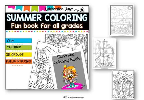 Summer Coloring Pages | End of the Year Coloring Pages| 90 Fun ...