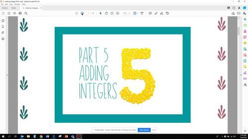 Adding Integers! (Part 1) Interactive Notes/Digital Lesson!! | TPT