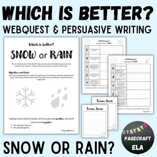 Is Snow or Rain Better? Research, Planning and Persuasive Writing Activity