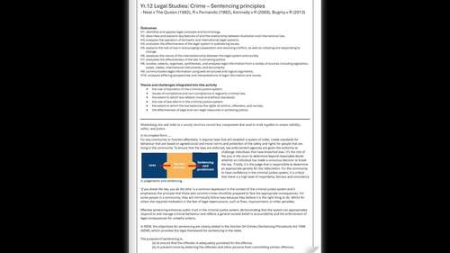 Yr.12 Legal Studies: Crime - Sentencing consideration- The Fernando ...