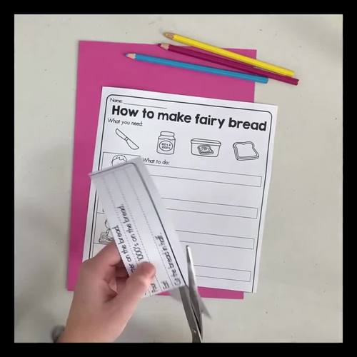 How To Make Fairy Bread | Sequencing Worksheets & Digital Slideshow