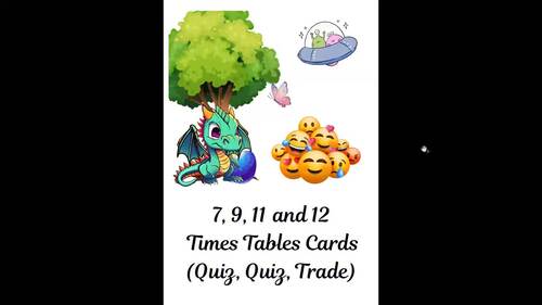 All Times Tables Quiz, Quiz, Trade Cards Multiplication and Division BUNDLE