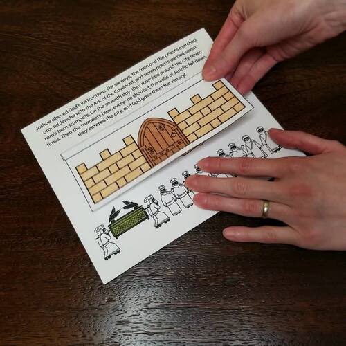 Walls of Jericho Printable Bible Story Crafts for Kids Sunday School Lesson