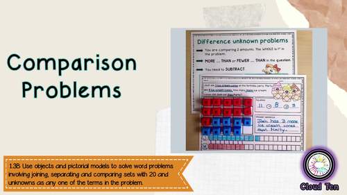Comparison Word Problems by Cloud Ten | TPT