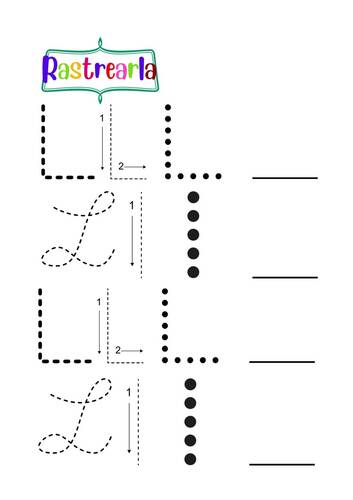 Toddlers Curriculum |Spanish Letter "L" Activities by Brainstorm Preschool