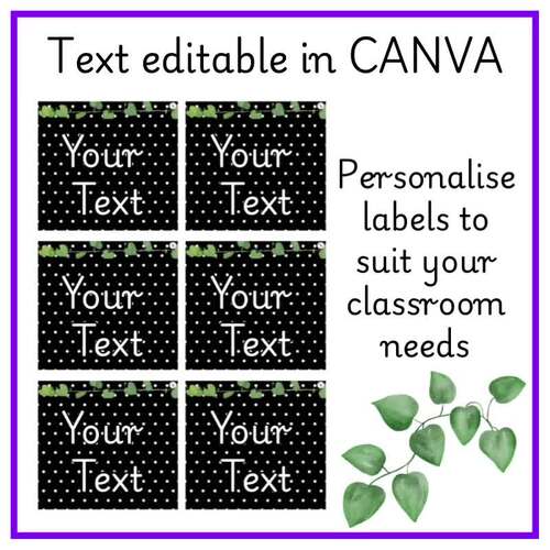 Teacher Organisation Classroom Labels Farmhouse Classroom Decor Theme