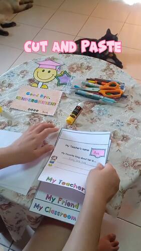 End of Year Graduation Activity | Flipbook Writing Craft for K-1st Grade