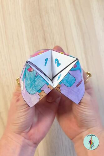 Multiplication and Division by 2 Cootie Catcher Math Games Fact ...