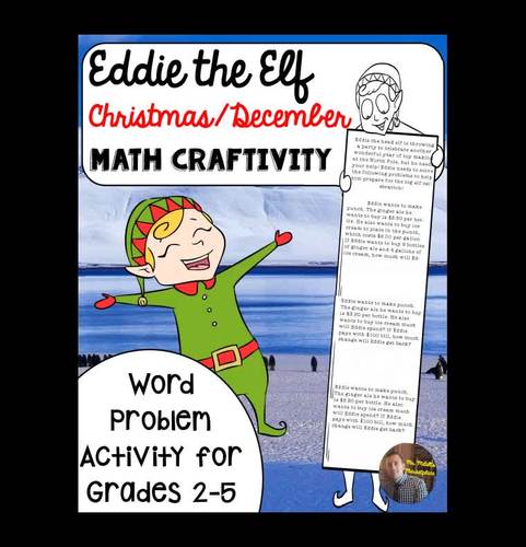 Elf Christmas Math Craft | Math Craftivity for Multi-Step Word Problem