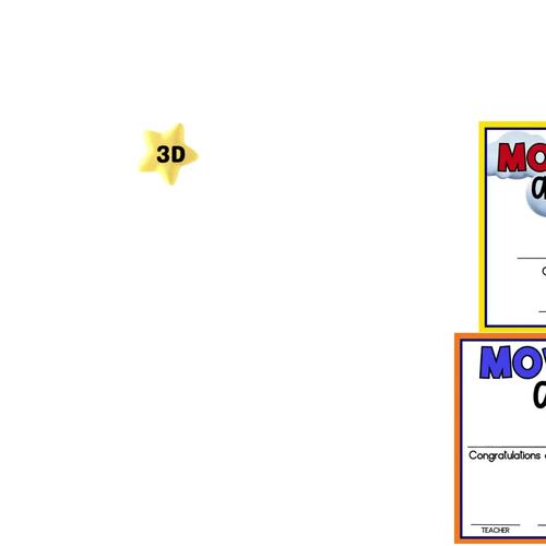 Moving Up AWARDS AND CERTIFICATES, "MOVING-UP", End of Year | TPT