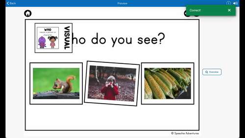 Teaching Who Questions with Real Pictures Boom Cards by Speechie Adventures